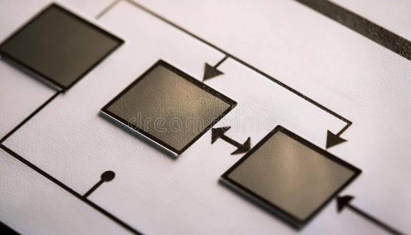 Flowchart Showing Various Steps of a Process, Representing Workflow ...