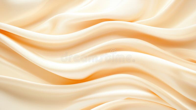 A Close-up Image of a Flowing, Cream-colored Fabric with a Subtle ...