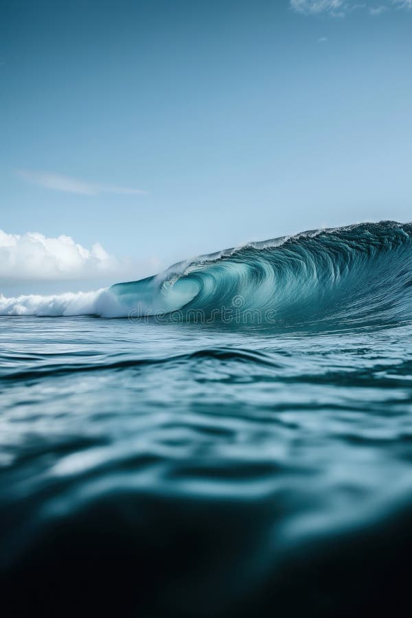 Close-up Image of Foamy Waves of Clear Turquoise Ocean. Stock ...