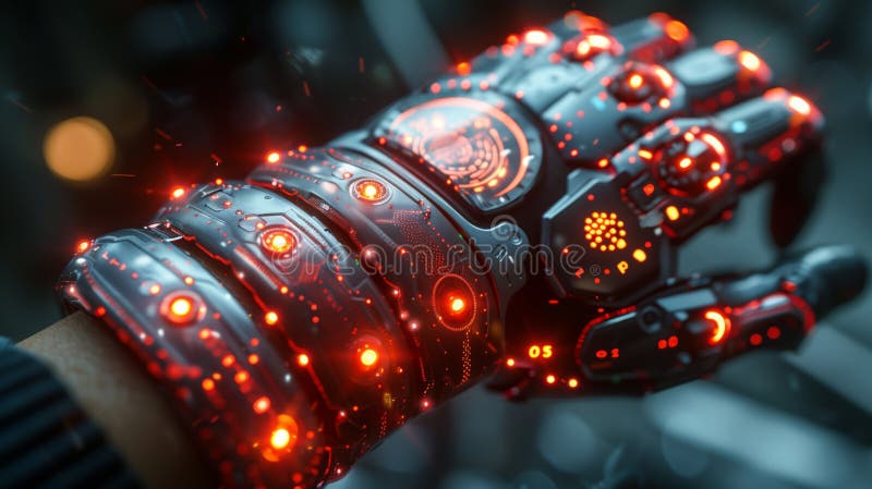 Futuristic Wearable Biosensor Technology Stock Illustration ...