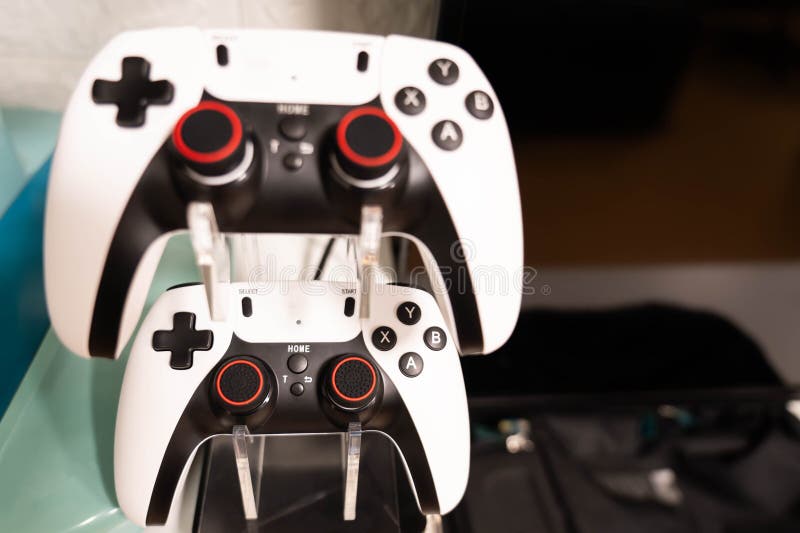 Close-up Image of a Game Controller, Video Game Joystick Placed on a ...