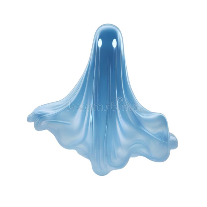 A Close-up Image of a Ghost. Ai-Generated. Stock Photo - Illustration ...