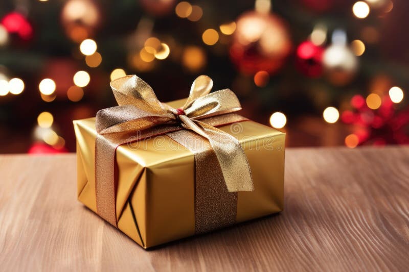 Close-up Image of Gift Being Unwrapped Stock Illustration ...