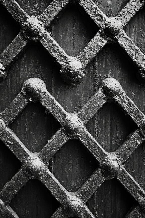 Grate Pattern Black and White Stock Image - Image of shape, structure ...
