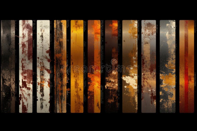 A Close-up Image of a Group of Metal Bars with Rust on Them. Perfect ...