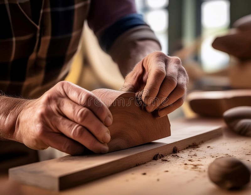 Hands Skillfully Crafting an Object, Showcasing Dexterity ...