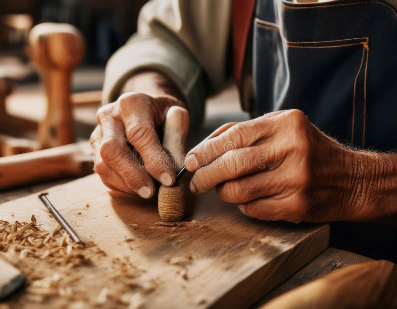 Hands Skillfully Crafting an Object, Showcasing Dexterity ...