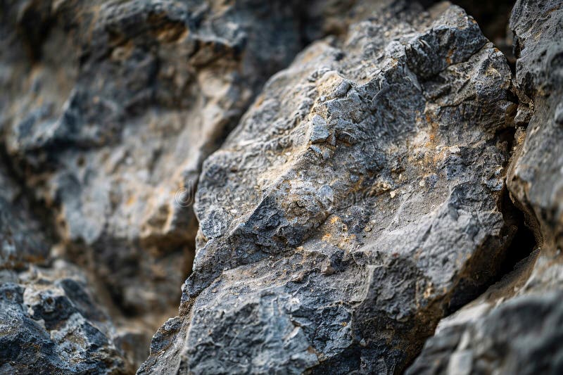 A Close-up Image Highlighting the Rough, Uneven Texture of a Stone ...