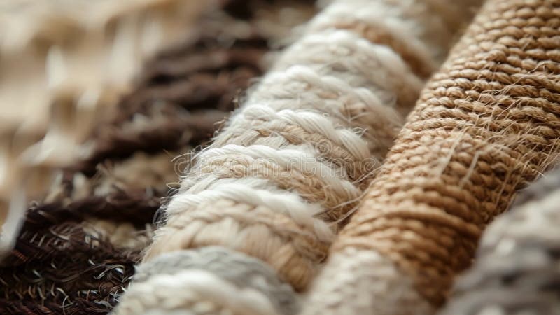 Innovative Production Process Showing Different Natural Textile Samples ...