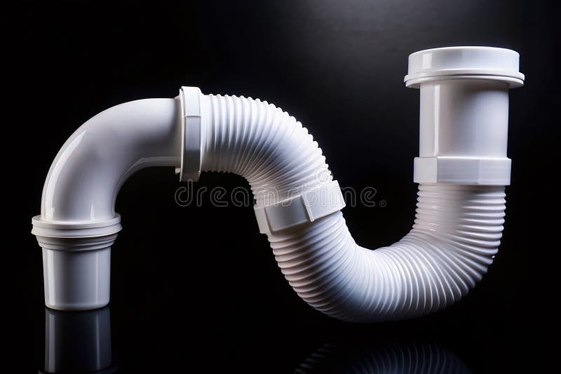 White Plastic Sink Drain Pipe a CloseUp View of a Critical Plumbing ...