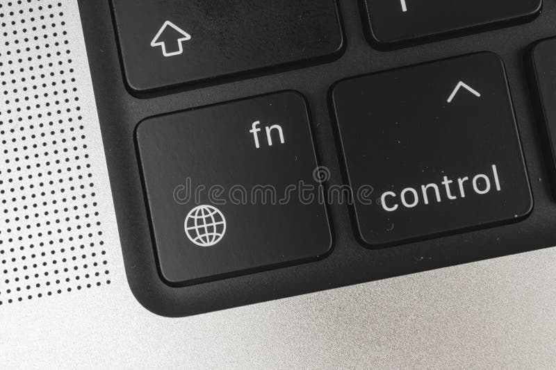 Close-up Image of a Keyboard with Focus on the FN Key Showing an ...
