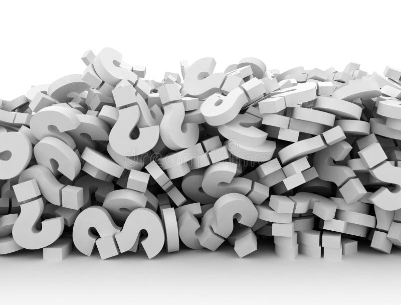 Large Pile of Question Marks Wall Stock Illustration - Illustration of ...