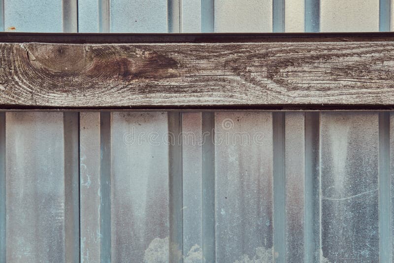Close-up Image of a Metallic Profile Pattern. Metal Ribbed Surface ...