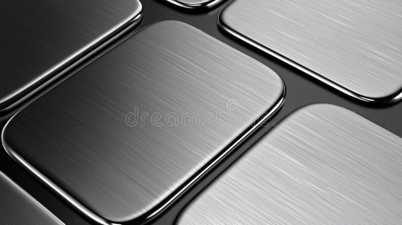 A Close-up Image of a Metallic Surface with a Brushed Texture. Stock ...