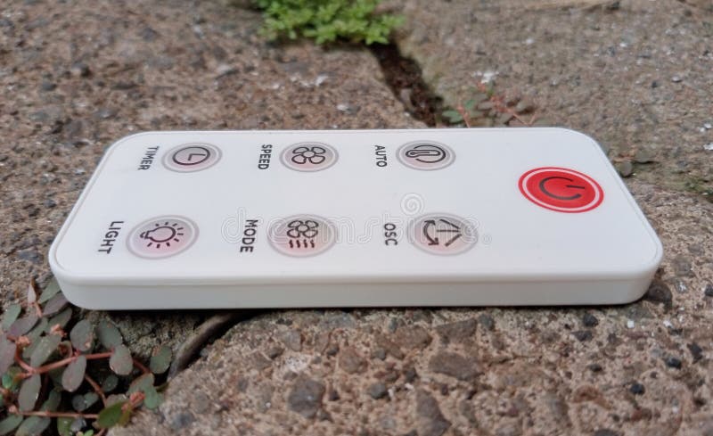 Modern Remote Control Close-Up Showing Button Details and Layout Stock ...