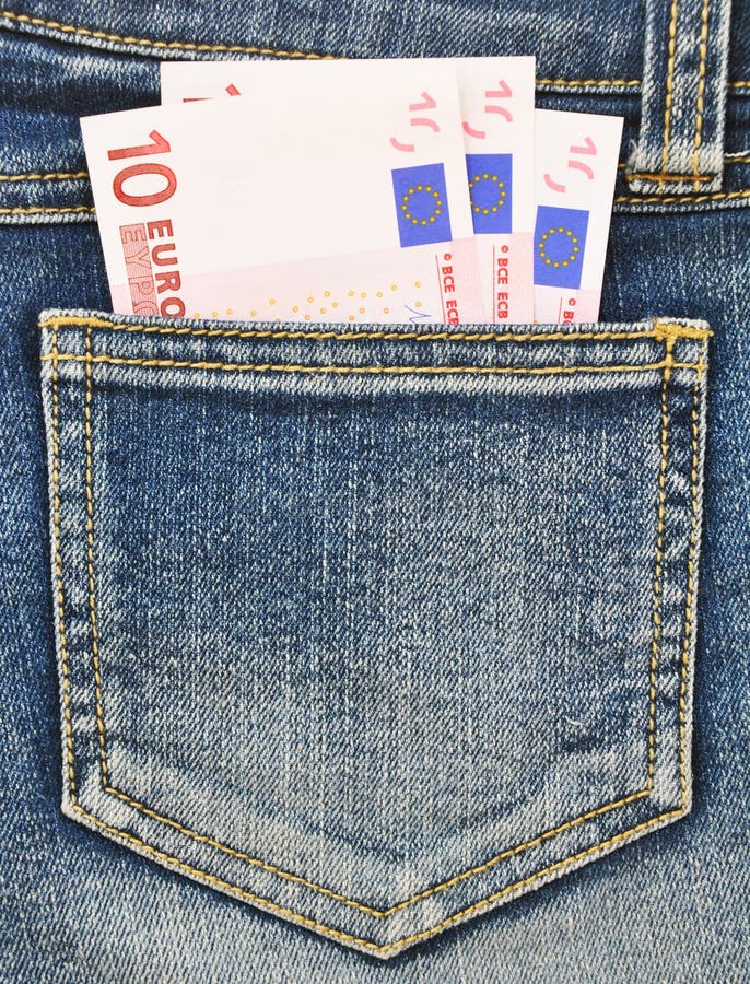 Close-up Image of the Money in Your Pocket. Stock Photo - Image of hole ...