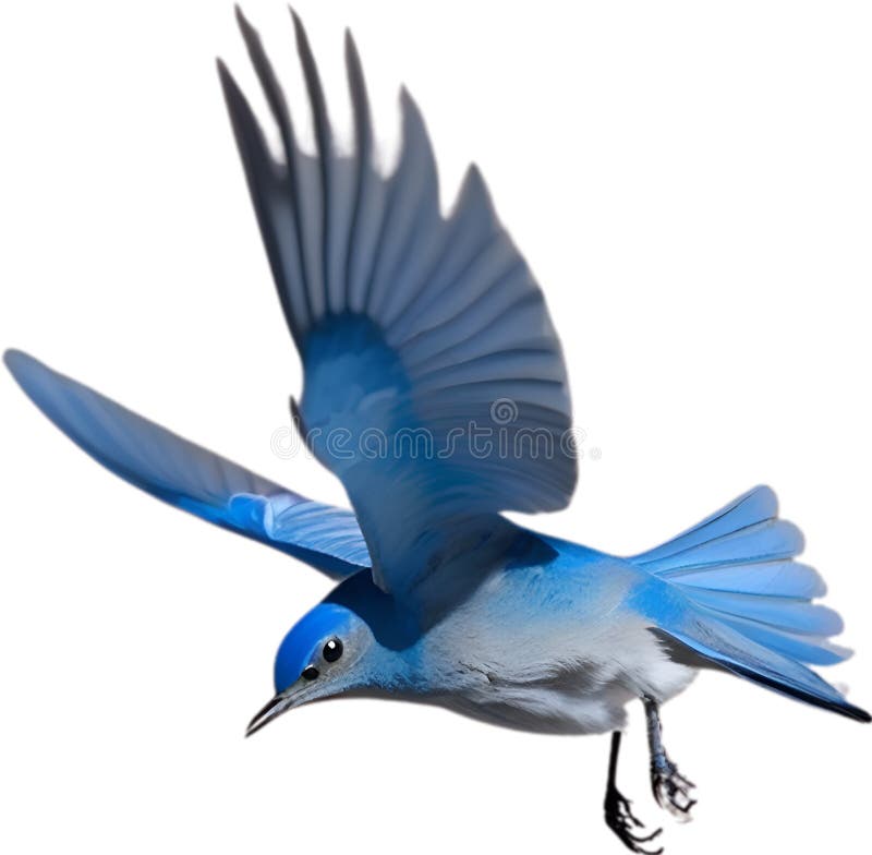 Close-up Image of a Mountain Bluebird. AI-generated. Stock Photo ...