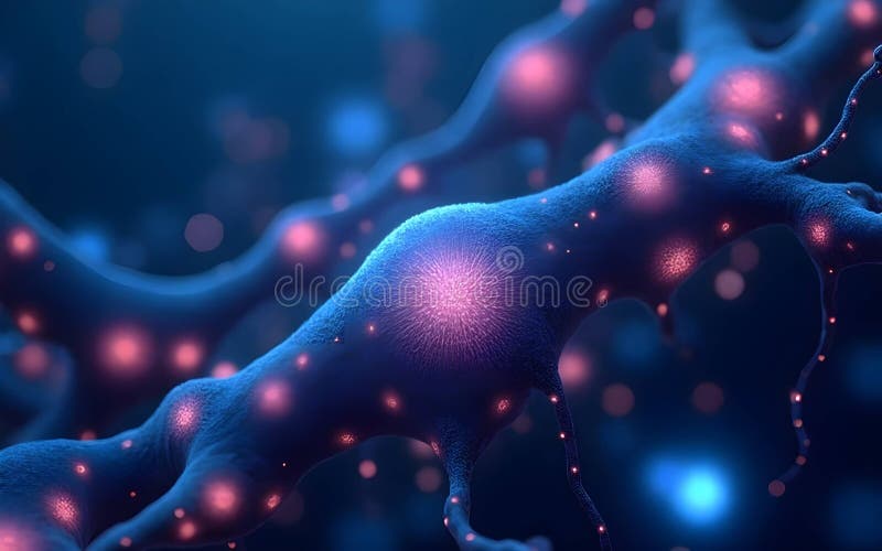 Glowing Neural Network stock photo. Image of memory - 388660300