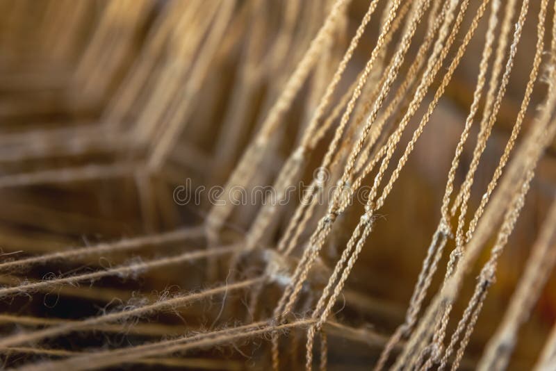 A Close Up Image of an Old Weaving Loom, Details. Stock Image - Image ...