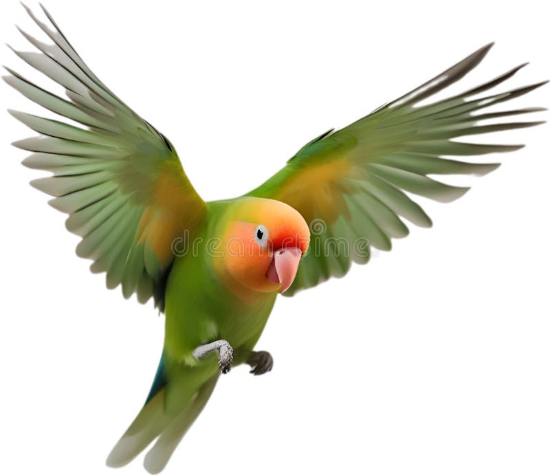 Close-up Image of a Peach-Faced Lovebird. AI-generated. Stock Image ...