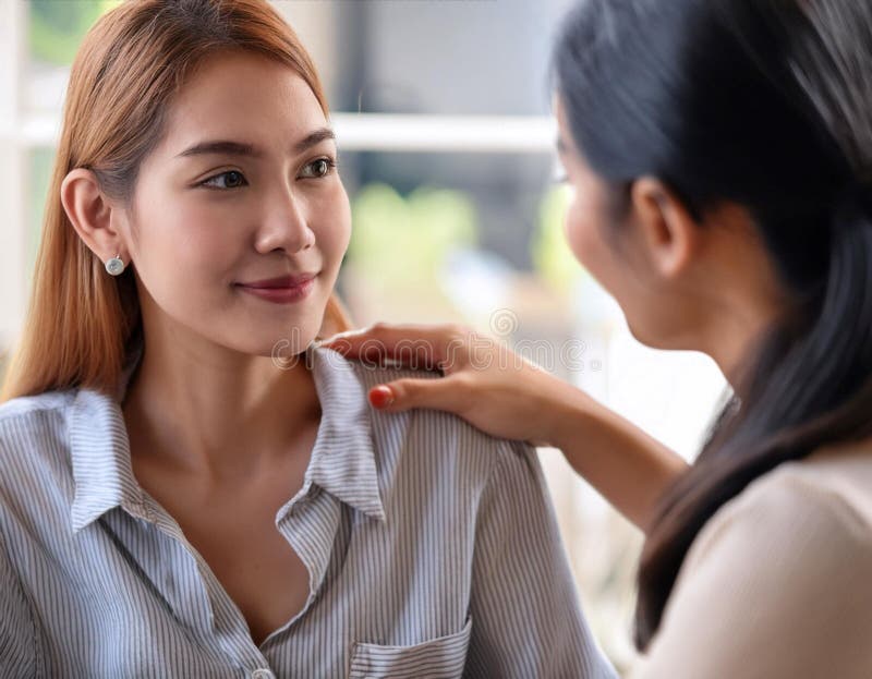 Person Helping Another with a Task, Representing Support, Assistance ...