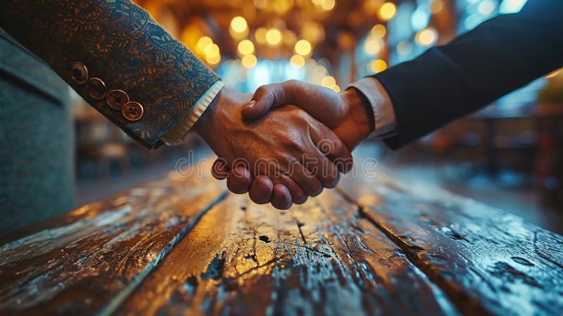 Professional Hand Shake stock illustration. Illustration of agreement ...