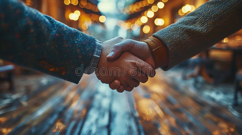 Professional Hand Shake stock illustration. Illustration of design ...