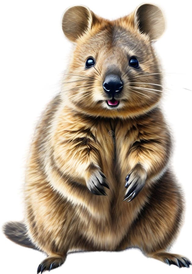 A Close-up Image of a Quokka. Ai-Generated. Stock Photo - Illustration ...
