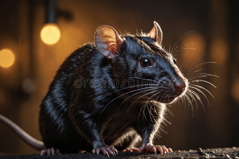 Close-up Image of a Rat in Natural Setting Stock Image - Image of ...