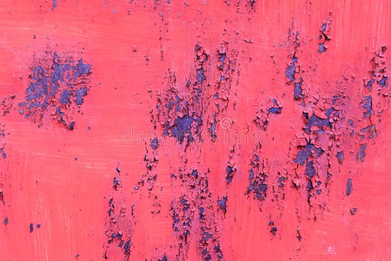 Old Metal Red Painted Background with Streaks of Rust for Creativity ...