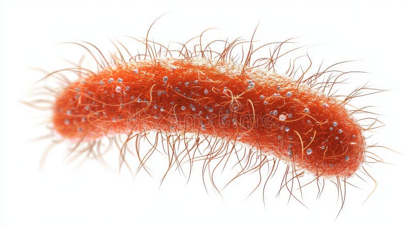 Close Up Image of Red and White Bacteria Under Microscope on Laboratory ...