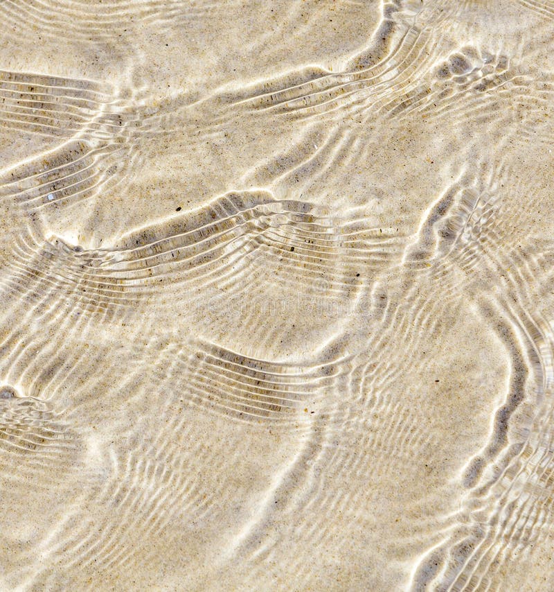 Close-up Image of Rippled Water at the Beach Stock Image - Image of ...