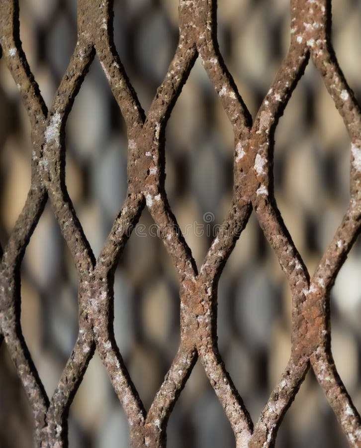 Close Up of Rusty Grate with Patterns Stock Image - Image of pattern ...