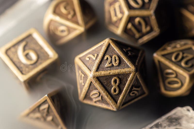Close-up Image of a Metal D6 in the Sun Stock Image - Image of gamble ...
