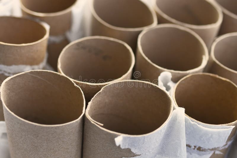 Empty Toilet Tissue Rolls stock photo. Image of hygienic - 177170272