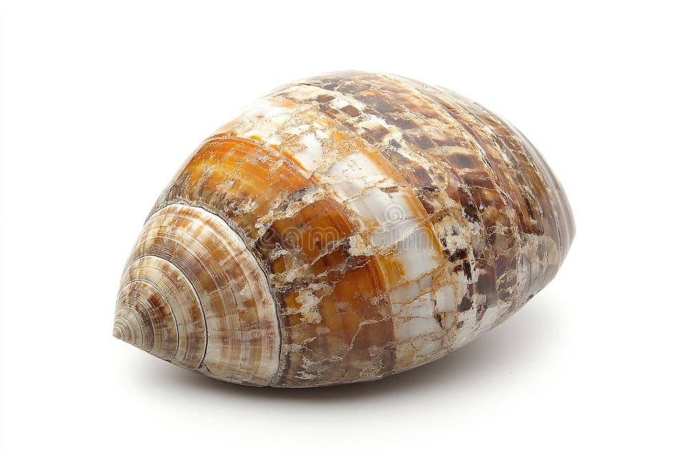 A Close-up Image of a Shell on a White Background, Ideal for Use in ...
