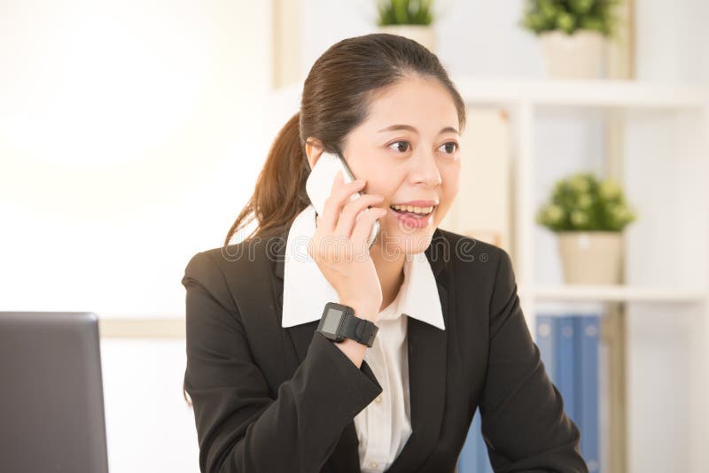 Close Up Image Shot of Office Worker Lady Stock Image - Image of ...