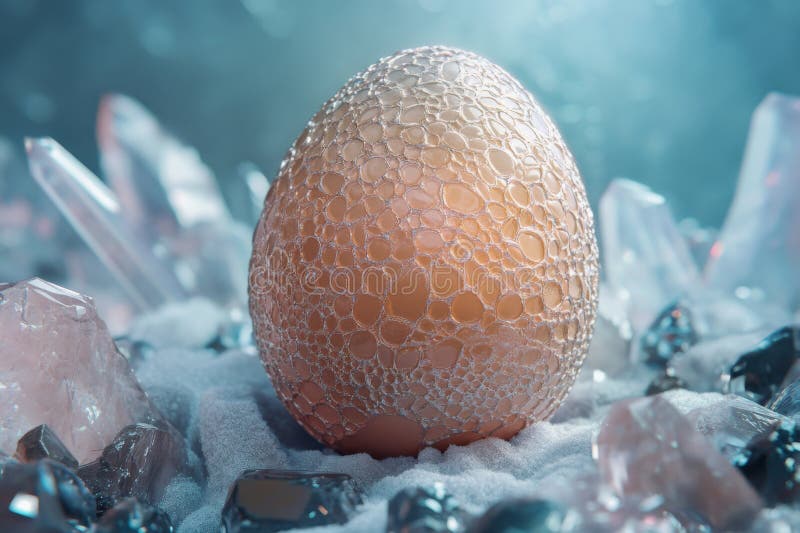 Detailed Close-Up of Textured Egg Surface Stock Illustration ...