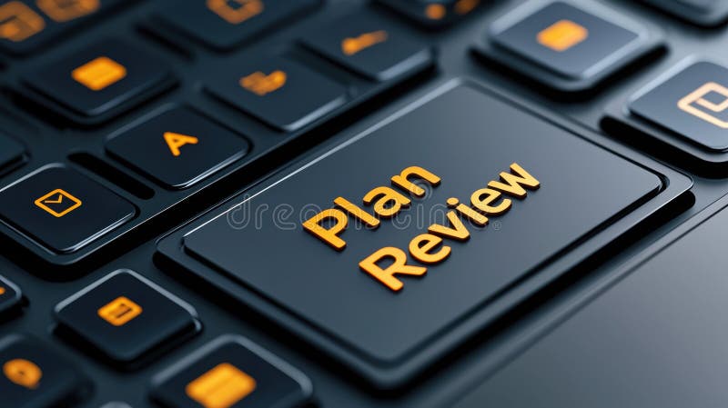 Close-Up View of Computer Keyboard with Bright Orange Keys Highlighting ...