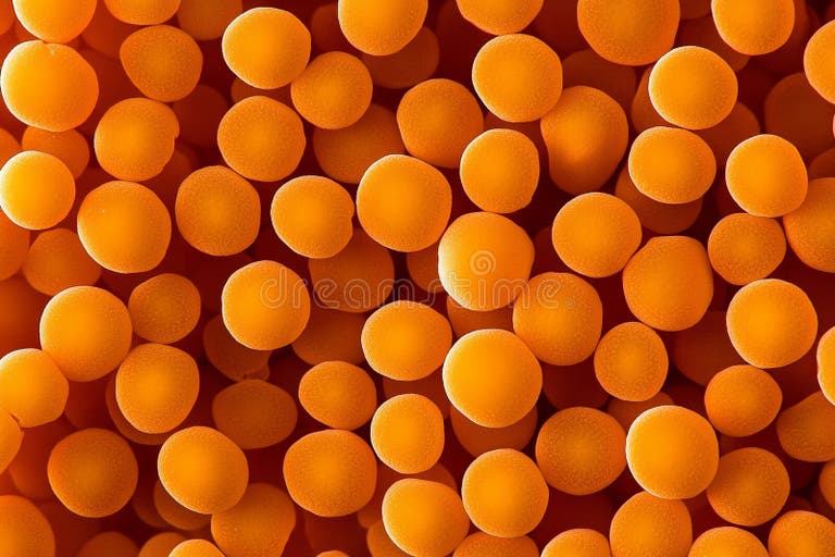 Vibrant Orange Spheres Clustered Together a Mesmerizing Sight Stock ...