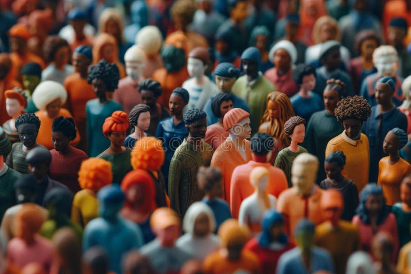 Crowd Diversity People Faces Stock Illustrations – 479 Crowd Diversity ...
