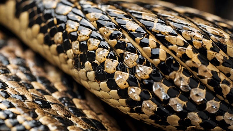 Detailed View of Eastern Diamondback Rattlesnake S Unique Diamond ...