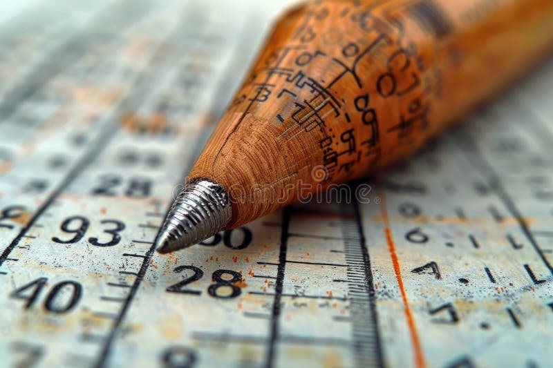 Close-up of Vintage Wooden Plumb Bob on Rusty Measuring Tape Stock ...