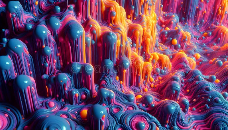 Close-up Image of Slimy Fluid with a Shiny Appearance Stock ...