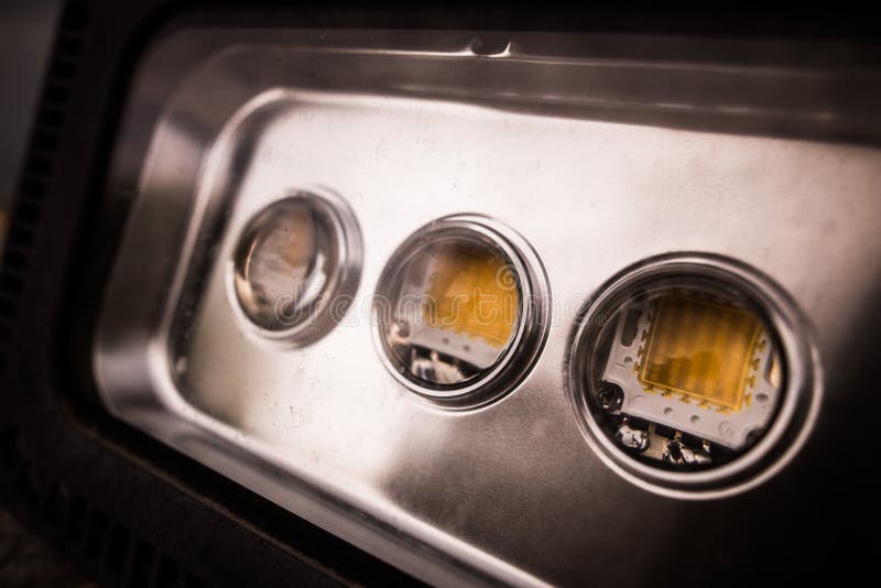 Large LED Light Emitting Diode Lights Stock Image - Image of futuristic ...