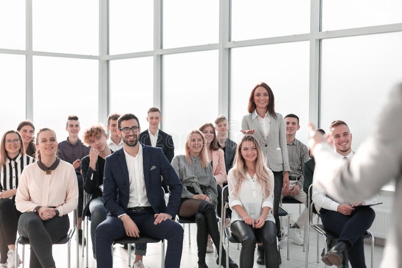 Image of a Speaker Giving a Lecture at a Business Seminar Stock Image ...