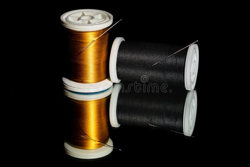 A Macro of a Spool of String Wound in a Very Symmetrical Pattern on a ...