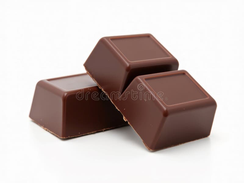 Close-up Image of Stacked Milk Chocolate Bars with a Glossy Finish ...