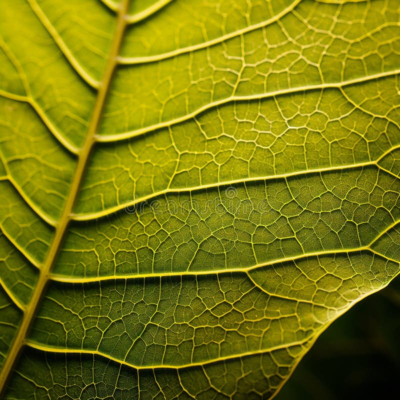 Close Up Image of Sunflower Leaf: Organic Contours and Uhd Quality ...