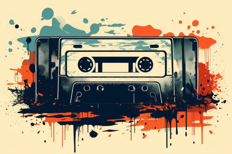 Close Up Image of a Tape Recorder Isolated on a White Background for ...